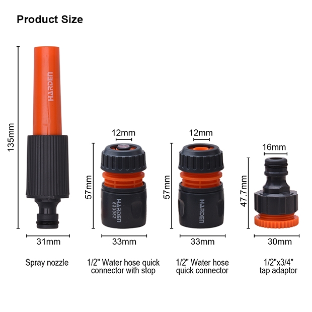 SPRAY NOZZLE 4 PCS SET - Damam Hardware