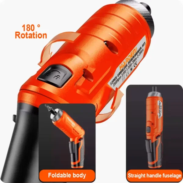 12-Piece Cordless Screwdriver Set | Powerful 3Nm Torque - Damam Hardware