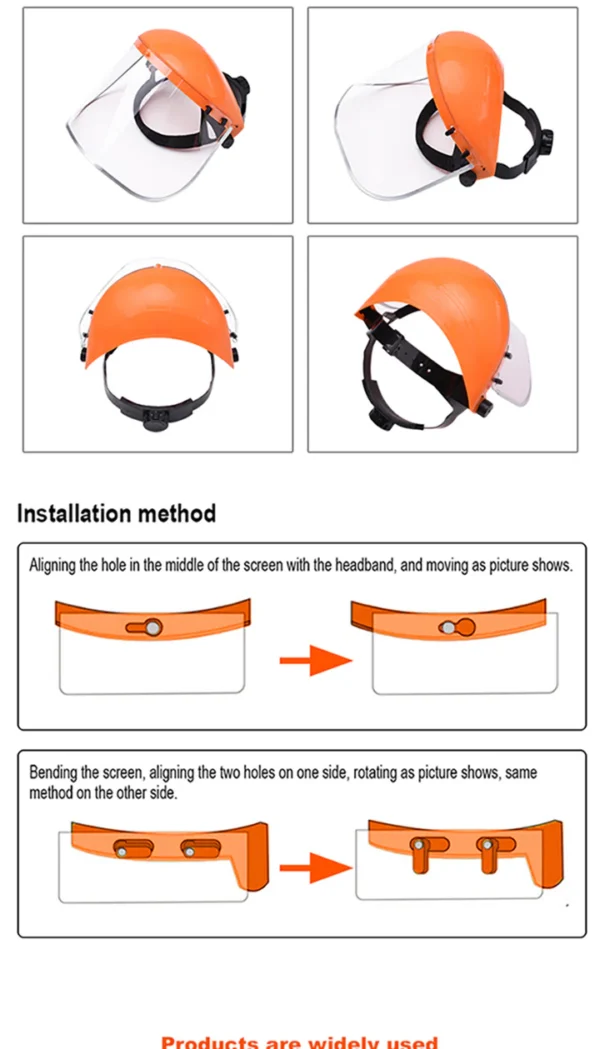 275mm Face Shield | Adjustable Anti-Impact Protection - Damam Hardware